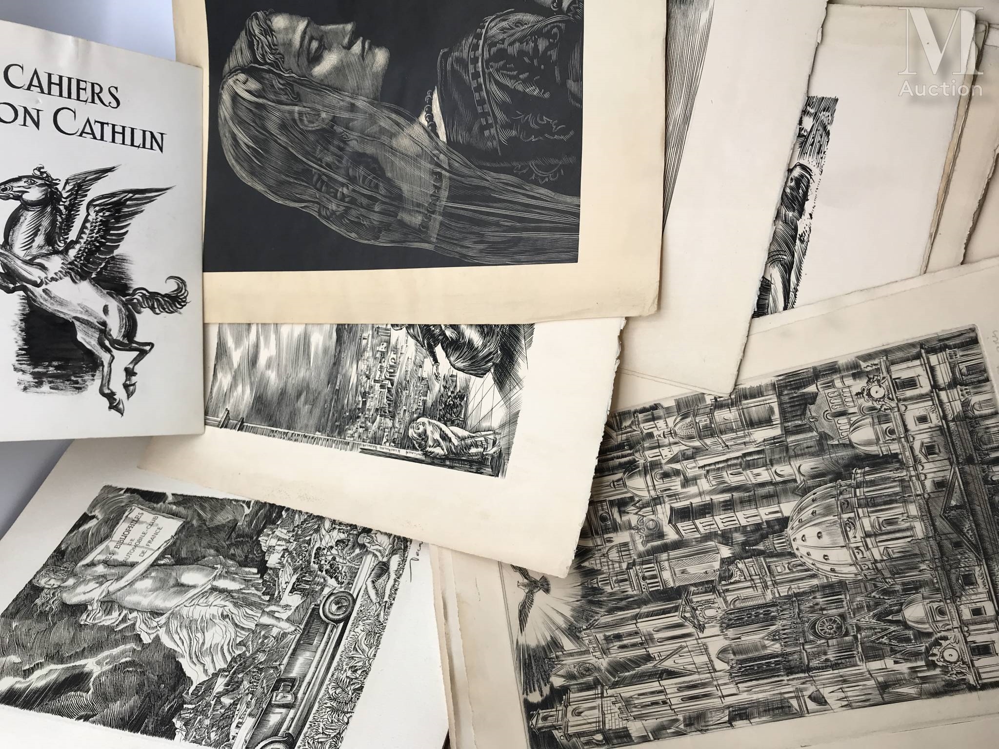 Albert Decaris | Un dessin original représentant un cheval | MutualArt