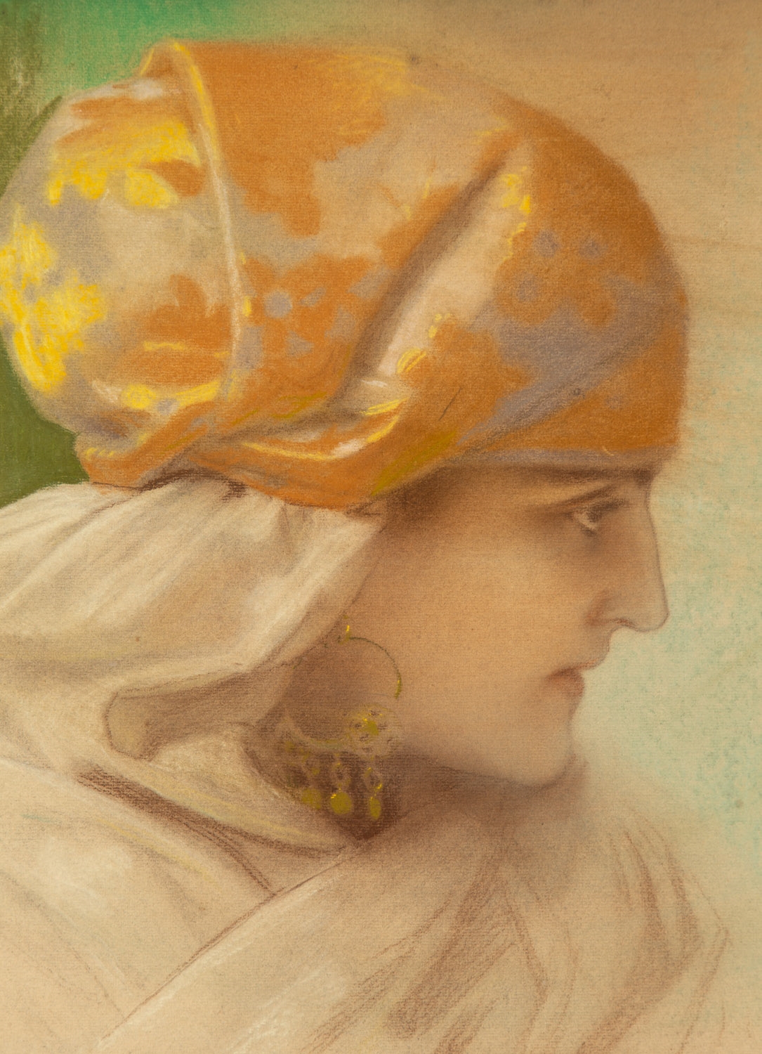 Piotr Stachiewicz | Portrait of a woman in a turban | MutualArt