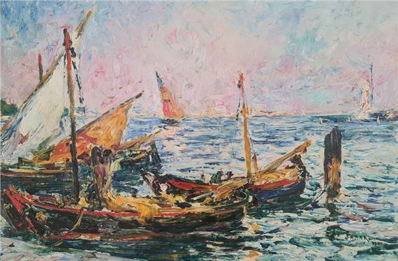 Armand Jamar | The lagoon in Venice (1921) | MutualArt