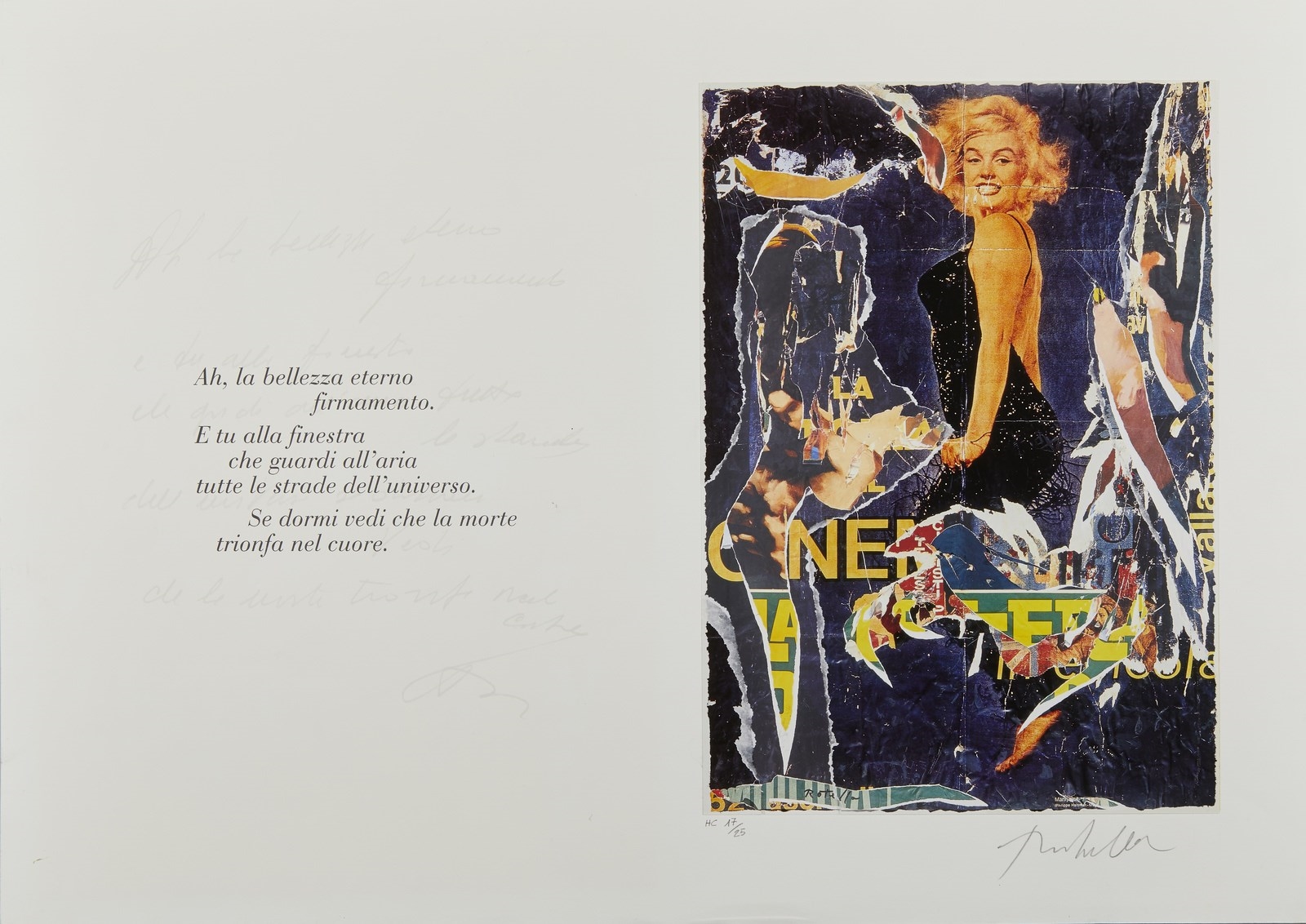 Mimmo Rotella | Bellezza eterna. | MutualArt