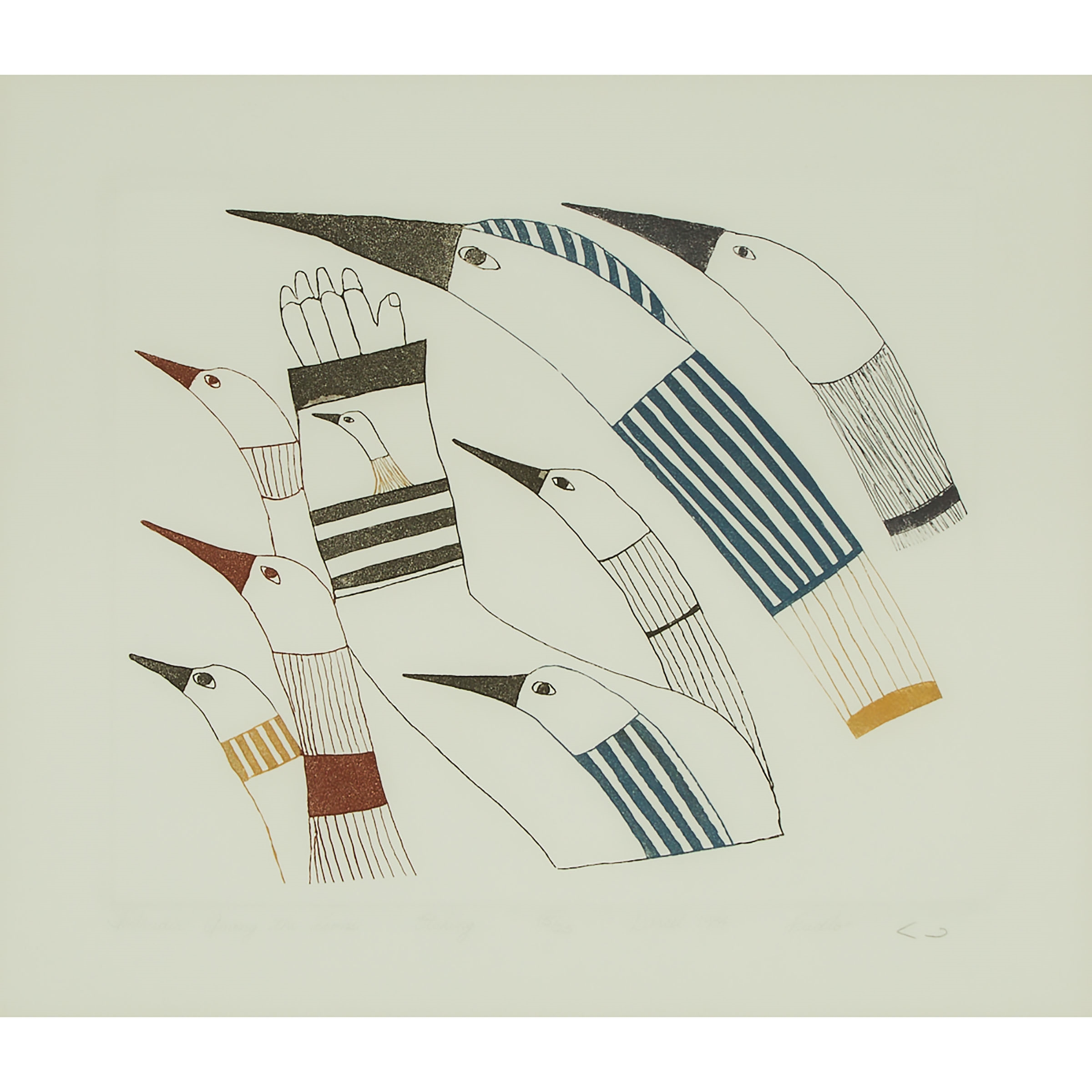 Pudlo Pudlat | INTRUDER AMONG THE LOONS, 1984 (1984) | MutualArt