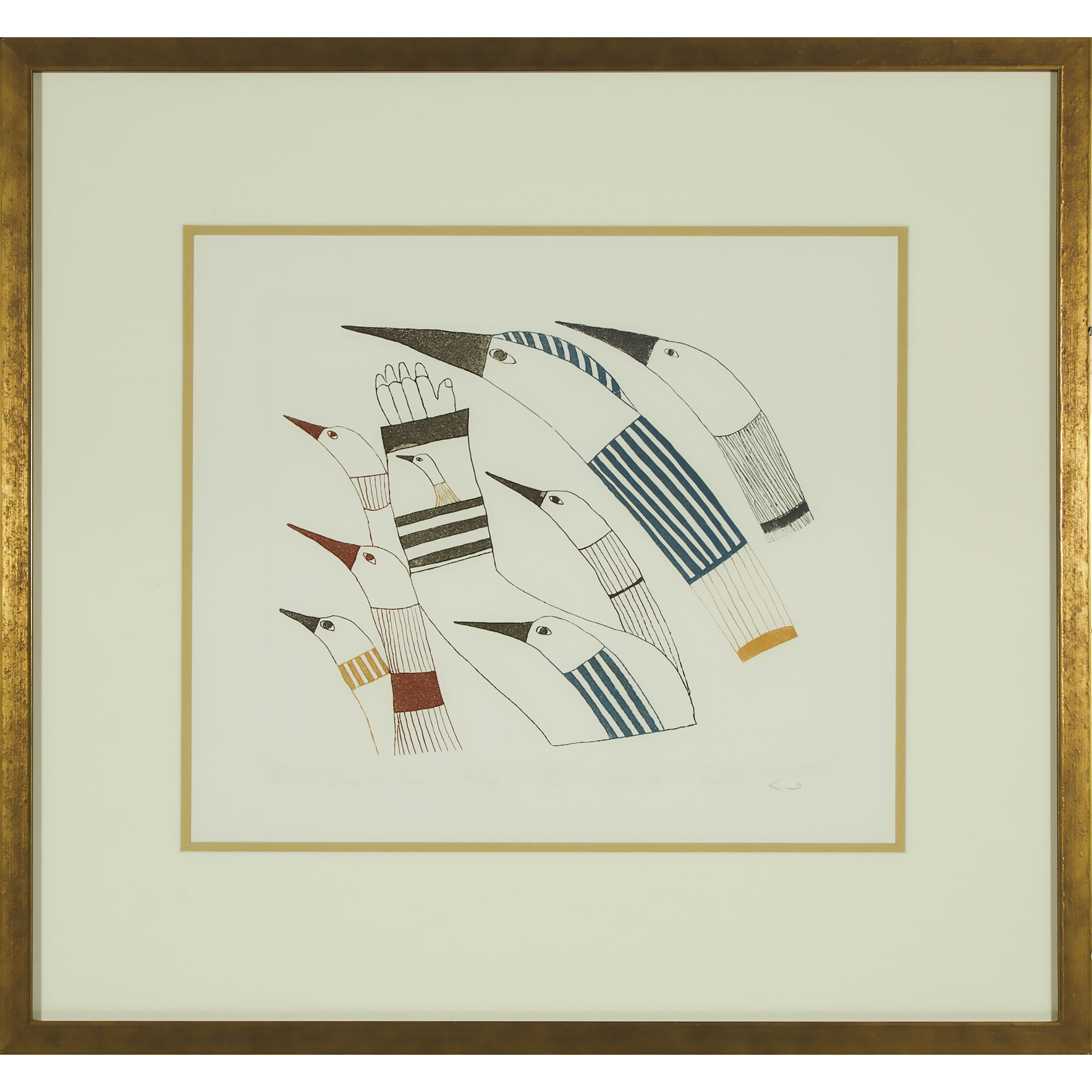 Pudlo Pudlat | INTRUDER AMONG THE LOONS, 1984 (1984) | MutualArt