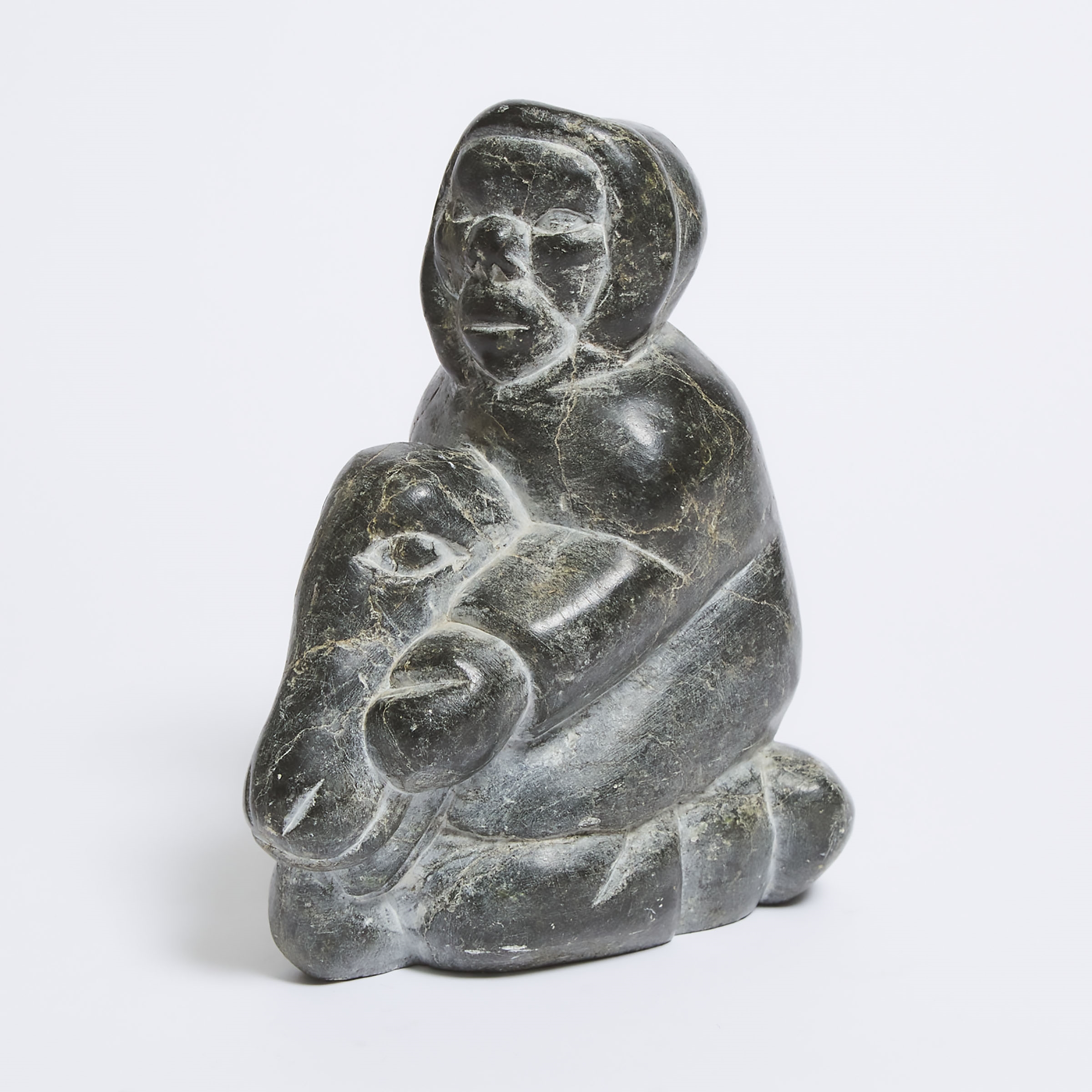 Charlie Inukpuk | HUNTER WITH CARIBOU | MutualArt