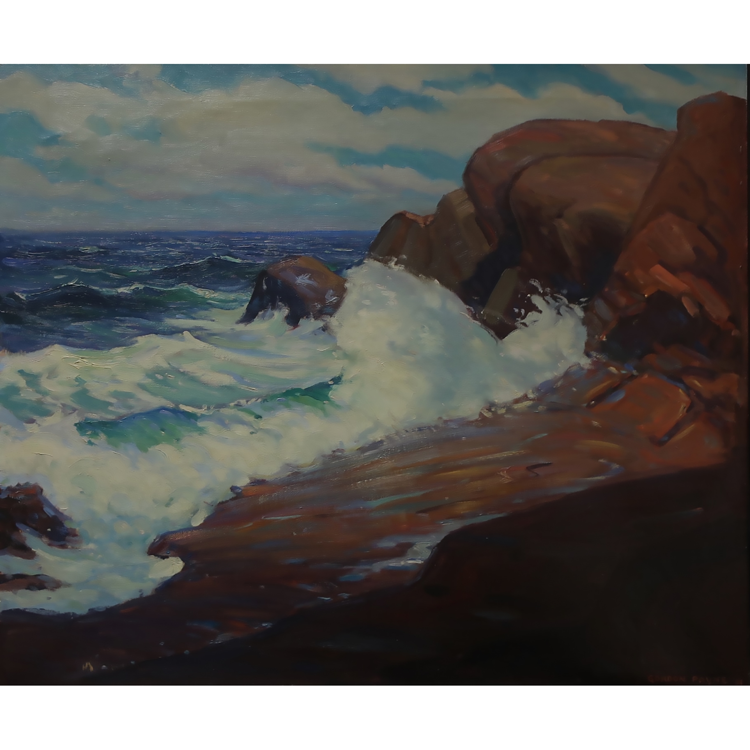 Gordon Eastcott Payne | SEASCAPE - GLOUCESTER, MAINE (1931) | MutualArt