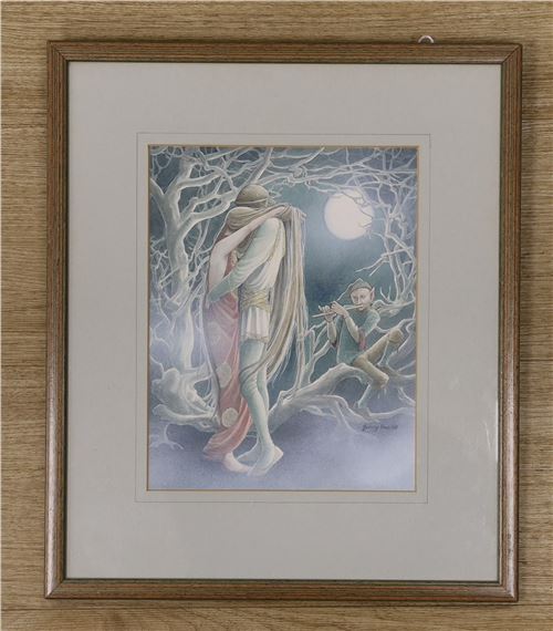 Jenny Press | Medieval lovers by moonlight (88) | MutualArt