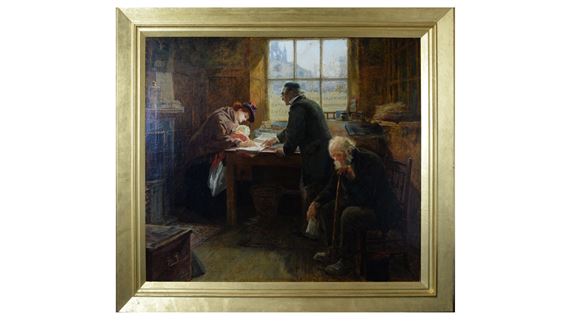 Ralph Hedley | The Parish Register of Births and Deaths (1899) | MutualArt