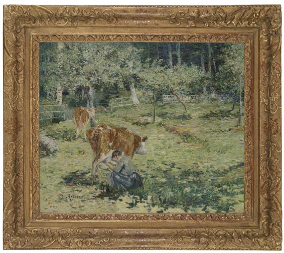 Charles Angrand | En Normandie (1883) | MutualArt