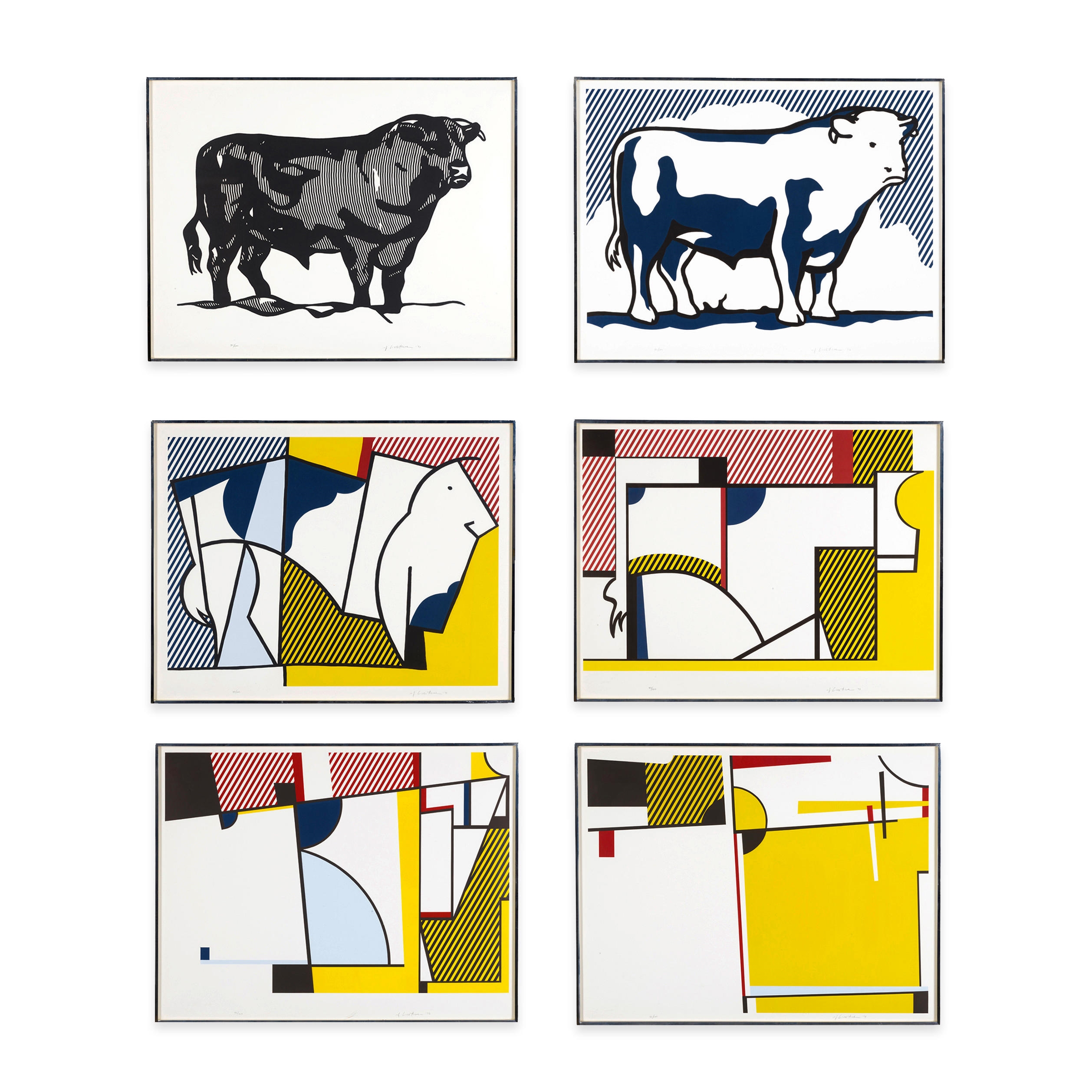 Roy Lichtenstein | Bull Profile Series 6 (1973) | MutualArt