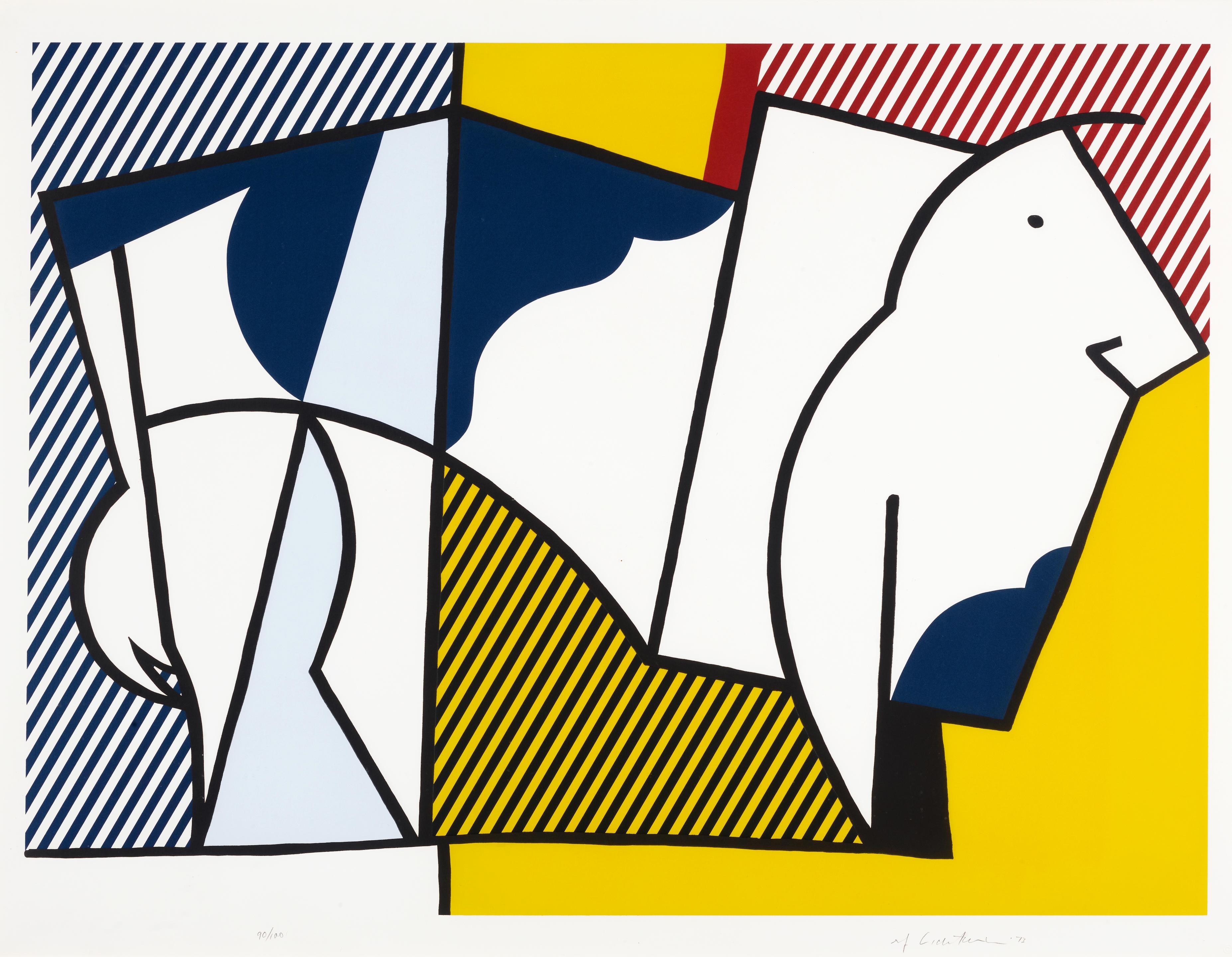 Roy Lichtenstein | Bull Profile Series 6 (1973) | MutualArt