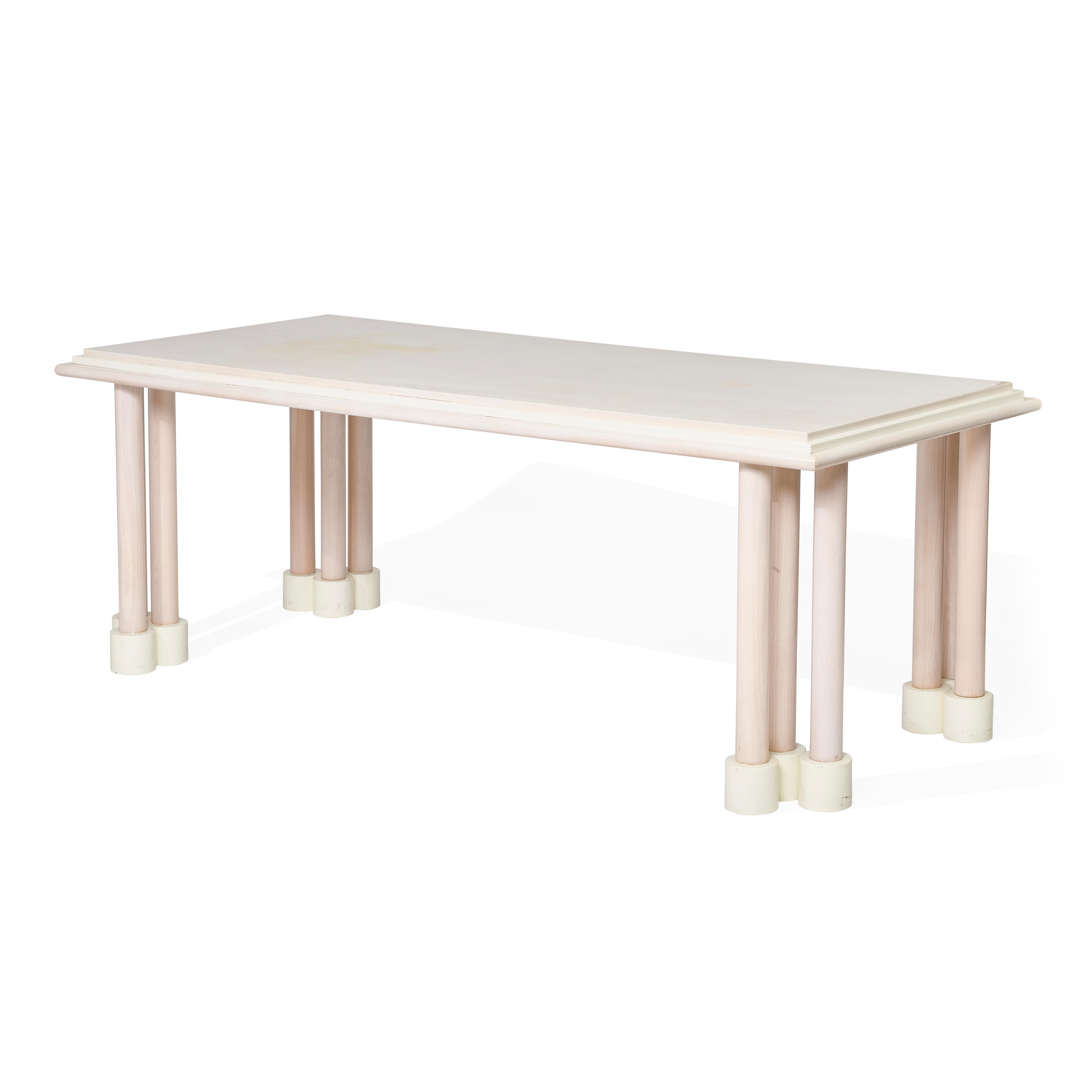 Ettore Sottsass | Custom Desk with Columnar Legs (1989) | MutualArt