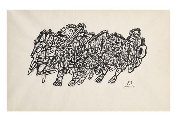 Jean Dubuffet | Animal (1960) | MutualArt