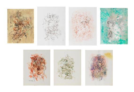 Sam Ringer | Groupe de sept dessins (Circa 1980) | MutualArt