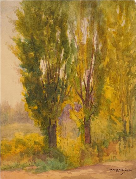 William S. Rice | Wind Blown Cypress | MutualArt