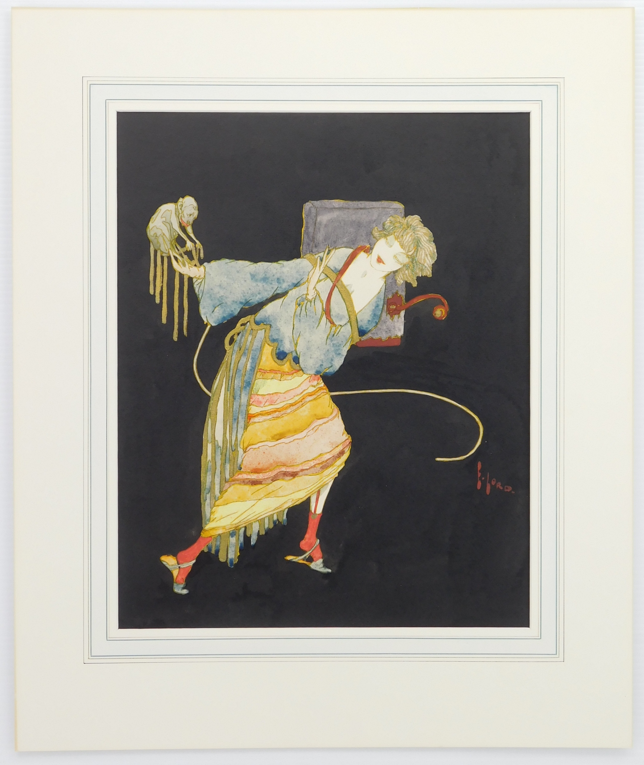 Elise Ashe Lord | Woman and Monkey | MutualArt