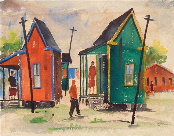 Leonard Swanson | Red and Green (1957) | MutualArt