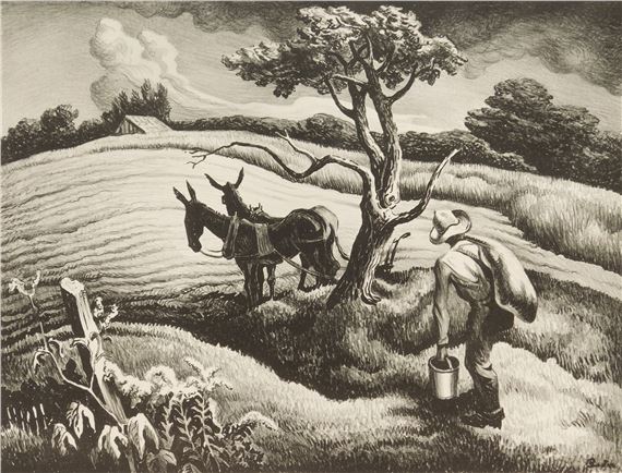 Thomas Hart Benton‏ | Approaching Storm (1938) | MutualArt