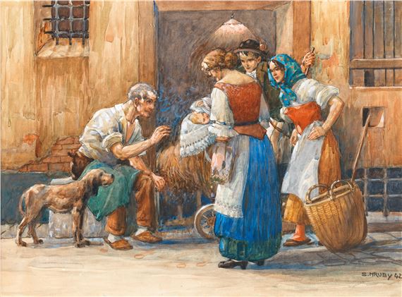 Sergius Hruby | Bauernfamilie | MutualArt
