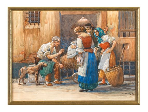 Sergius Hruby | Bauernfamilie | MutualArt