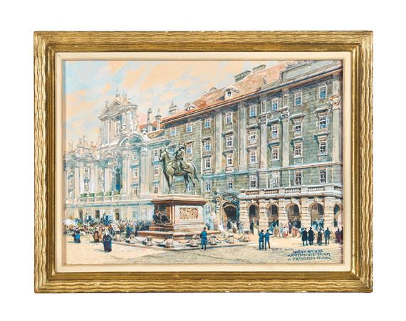 Friedrich Frank | Der Platz Am Hof in Wien mit dem ehemaligen ...