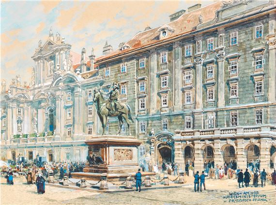 Friedrich Frank | Der Platz Am Hof in Wien mit dem ehemaligen ...