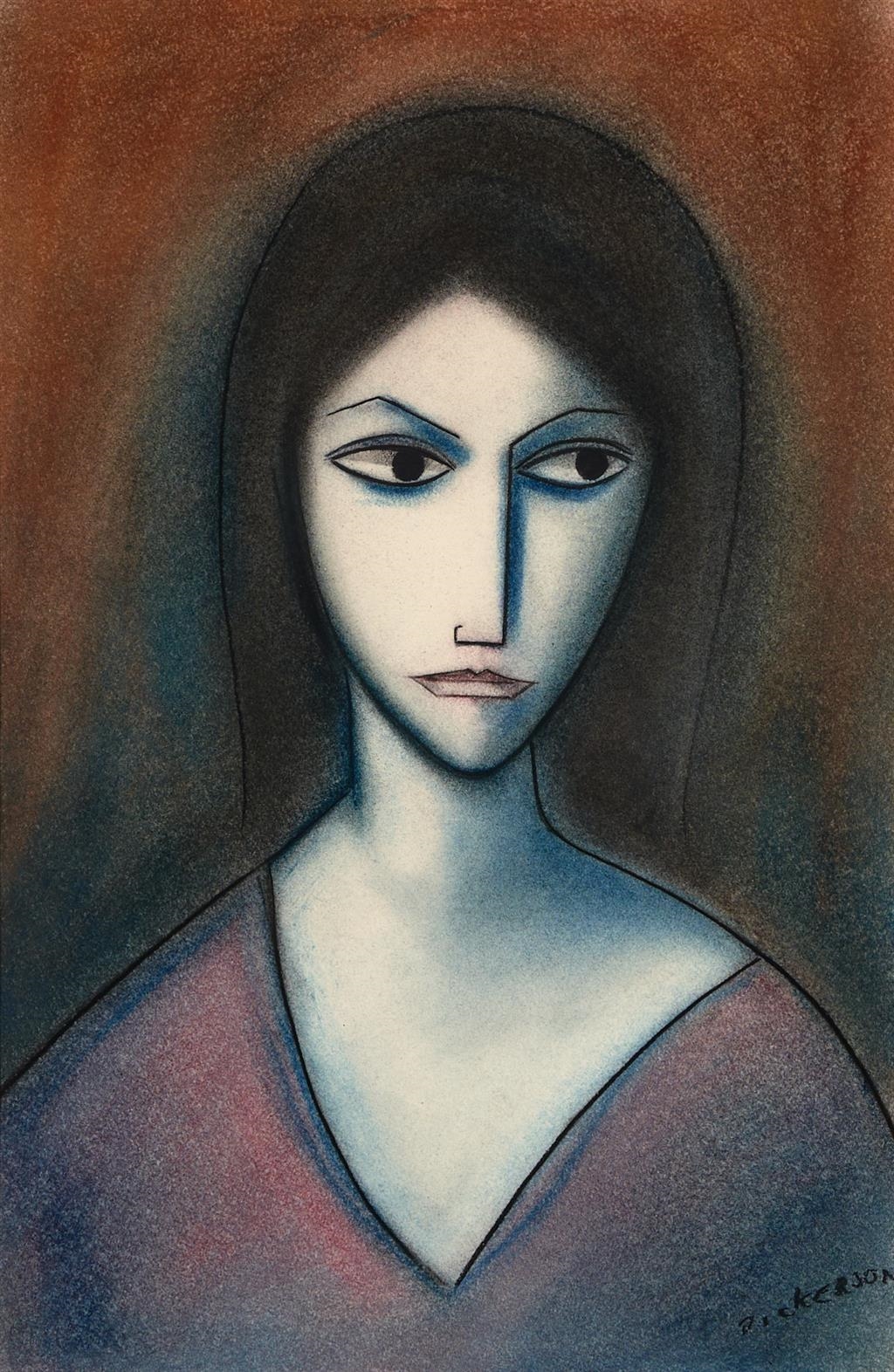 Robert Dickerson | Untitled (Portrait of a Young Woman) | MutualArt