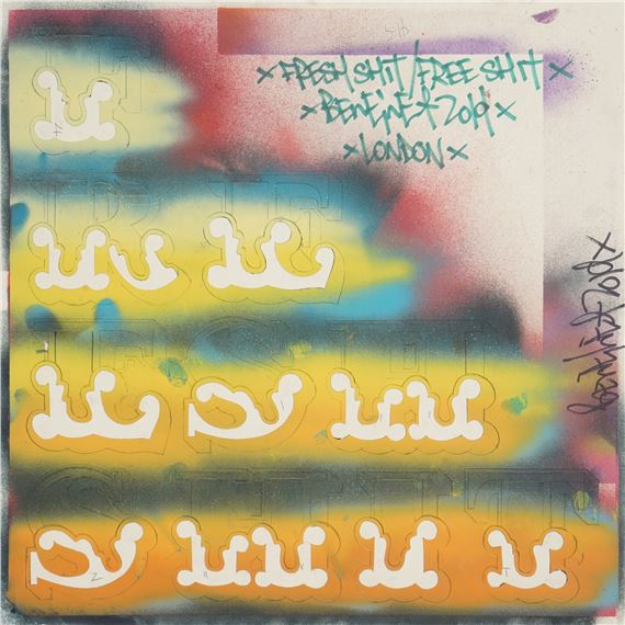 Ben Eine | Fresh Shit/Free Shit (Stencil) (2019) | MutualArt
