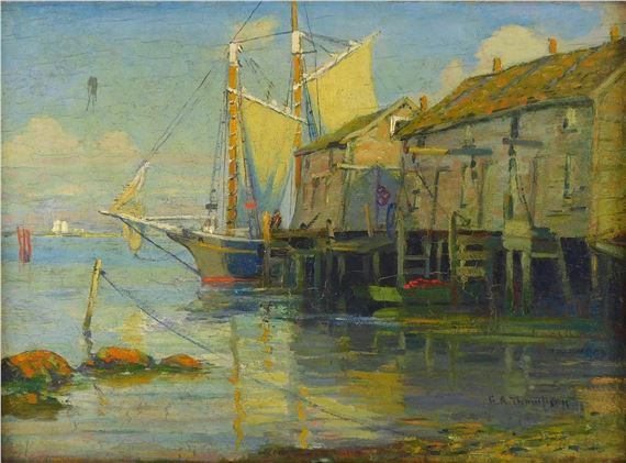 George Albert Thompson | Fishing boat Noank | MutualArt