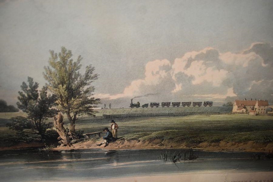 Louis Haghe | View of River Lea bridge and Stratford viaduct (1837 ...