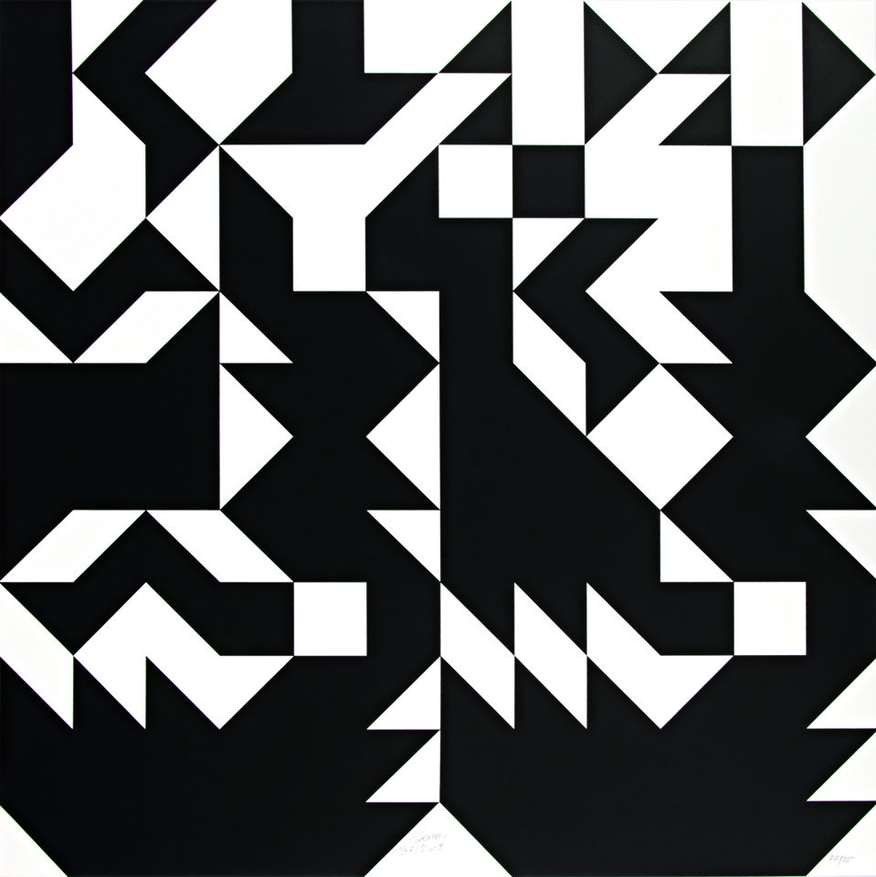 Zdenék Sykora | Black and white structure-2009 | MutualArt