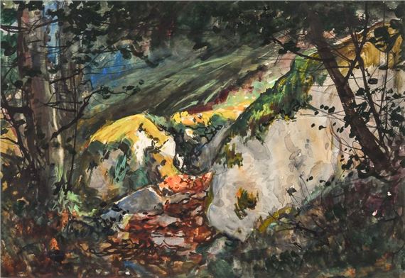 Louis Ageron | Le chemin creux | MutualArt