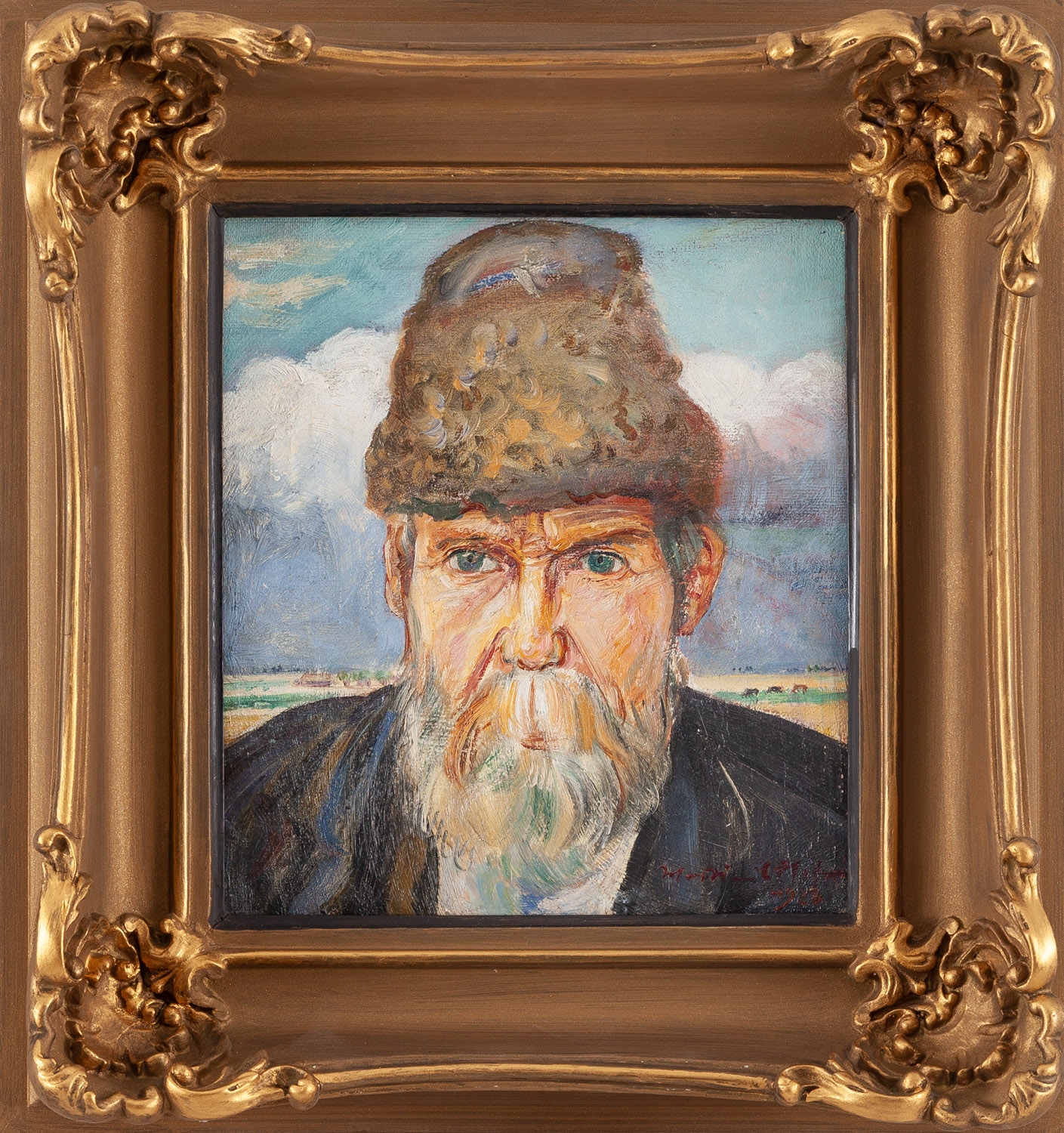 Vlastimil Hoffman | Portrait of an old man (1923) | MutualArt