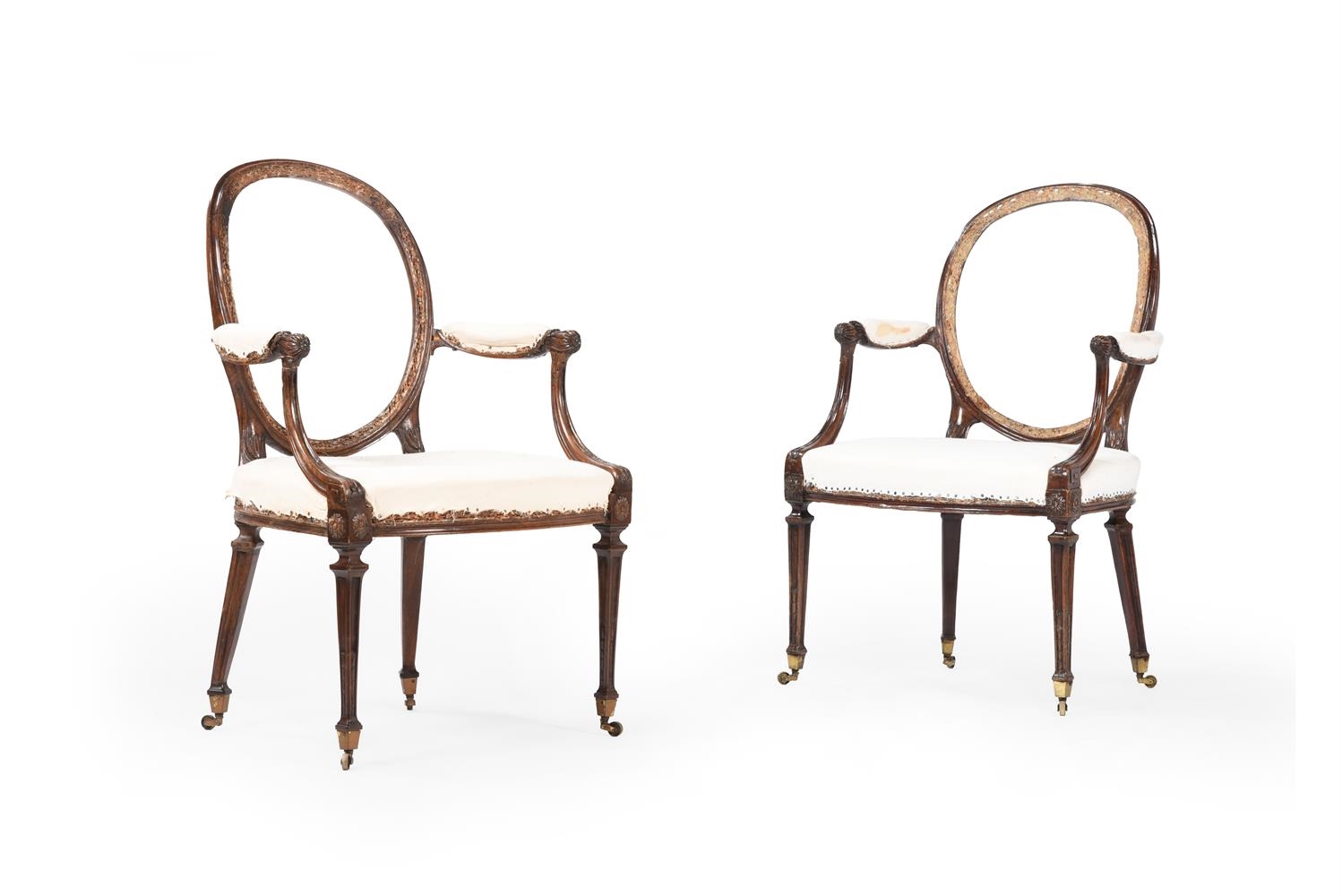 John Linnell | A PAIR OF GEORGE III BEECHWOOD ARMCHAIRS | MutualArt