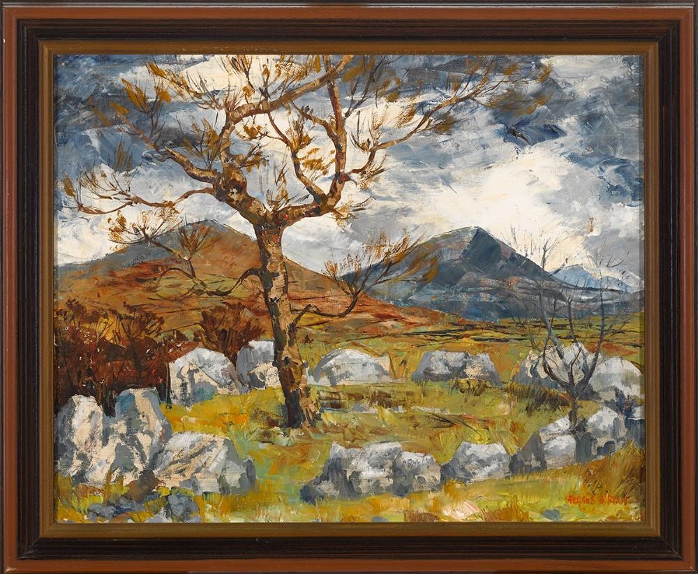 Fergus O'Ryan | BALLYNOE STONE CIRCLE WITH MOURNE MOUNTAINS IN THE ...