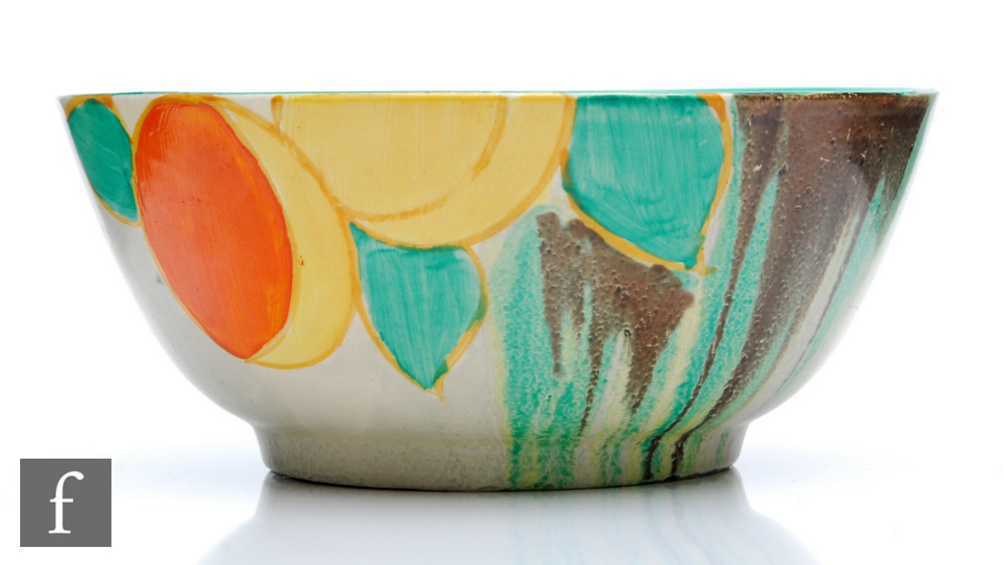 Clarice Cliff | Delecia Peaches - A Havre shape fruit bowl (Circa 1932 ...