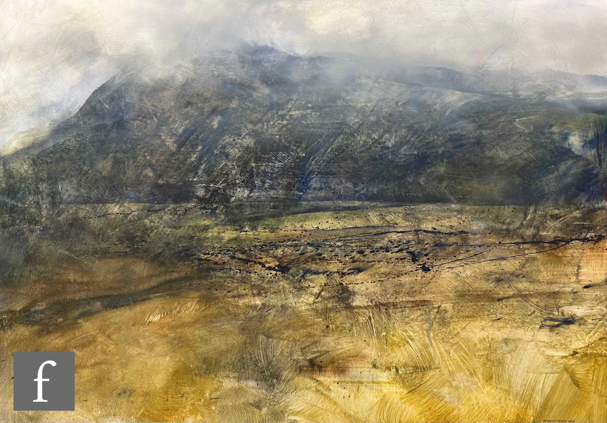Robert Perry | Rain Clouds on Cadair Idris (2008) | MutualArt
