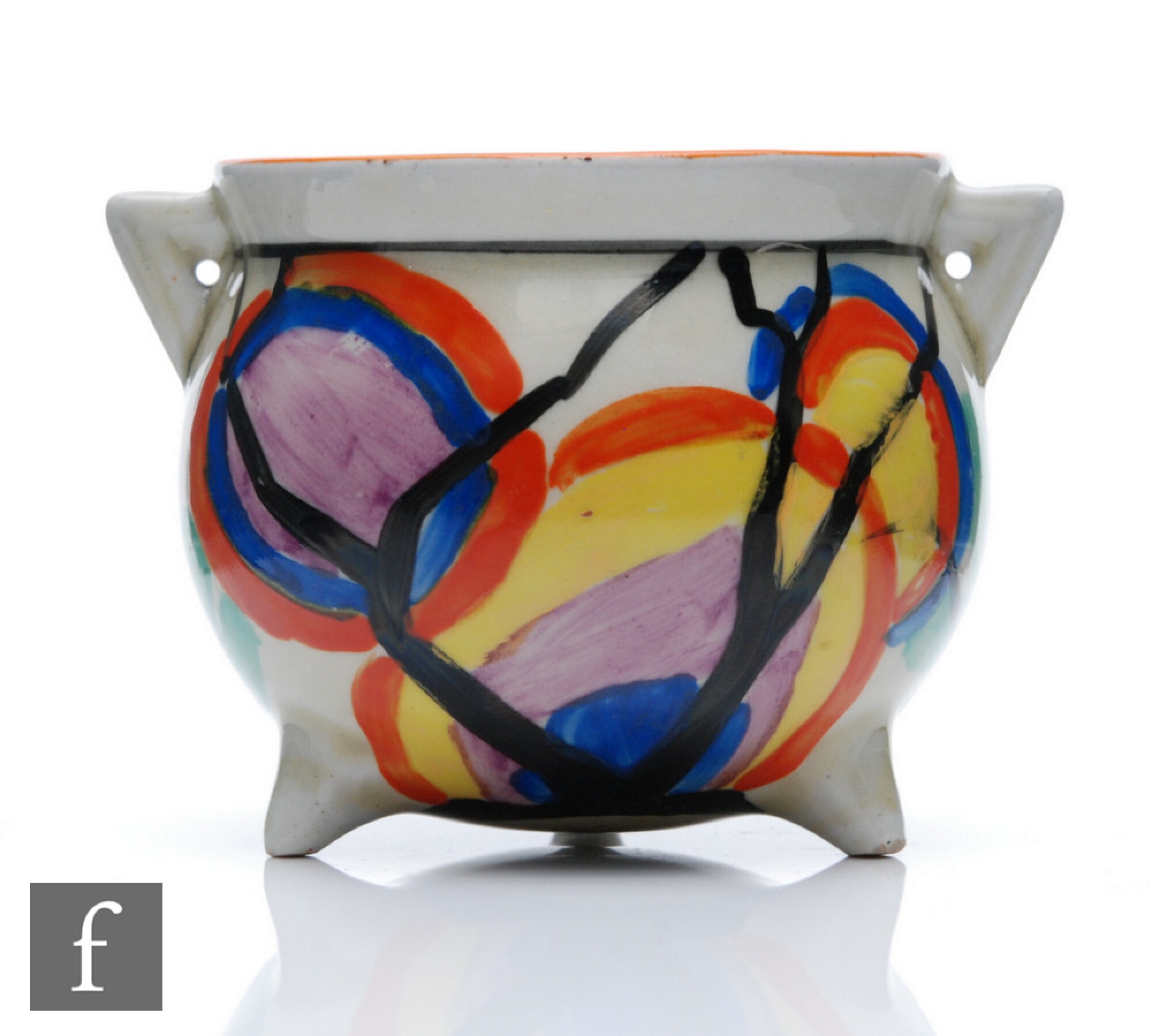 Clarice Cliff | Circle Tree (RAF Tree) - A cauldron | MutualArt