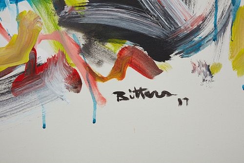 Stan Bitters | Untitled abstract painting (2017) | MutualArt