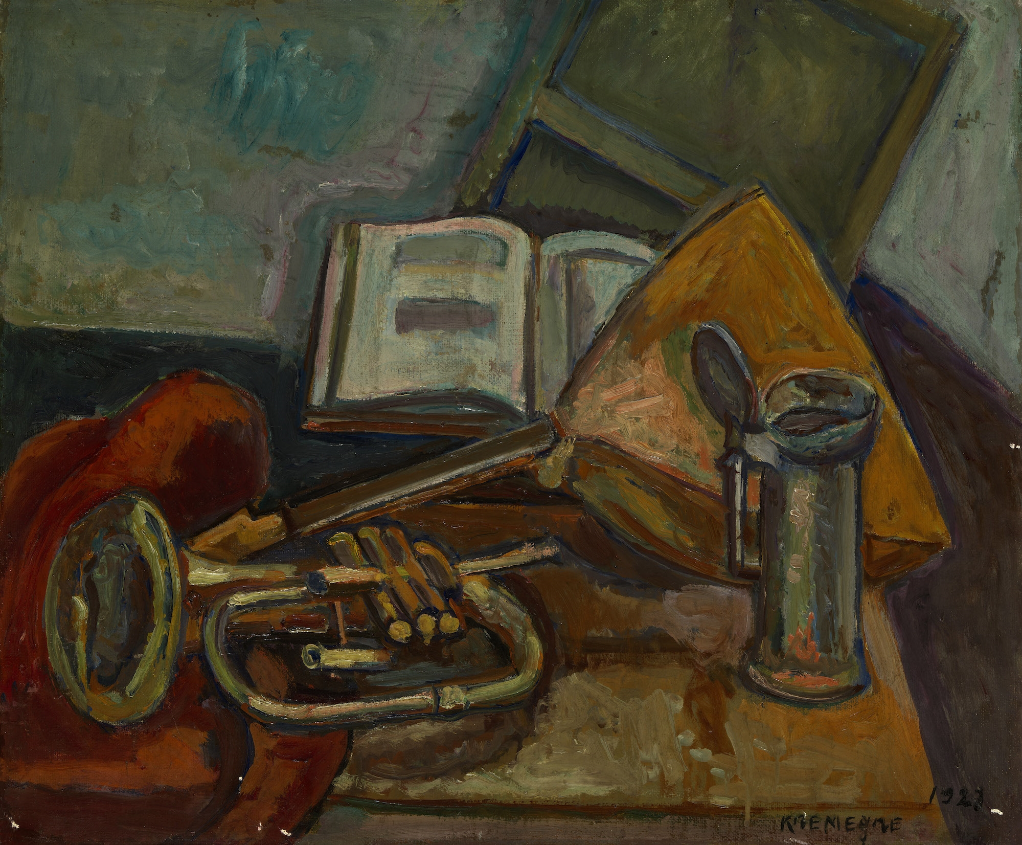 Pinchus Krémègne | Still Life with a Trumpet | MutualArt