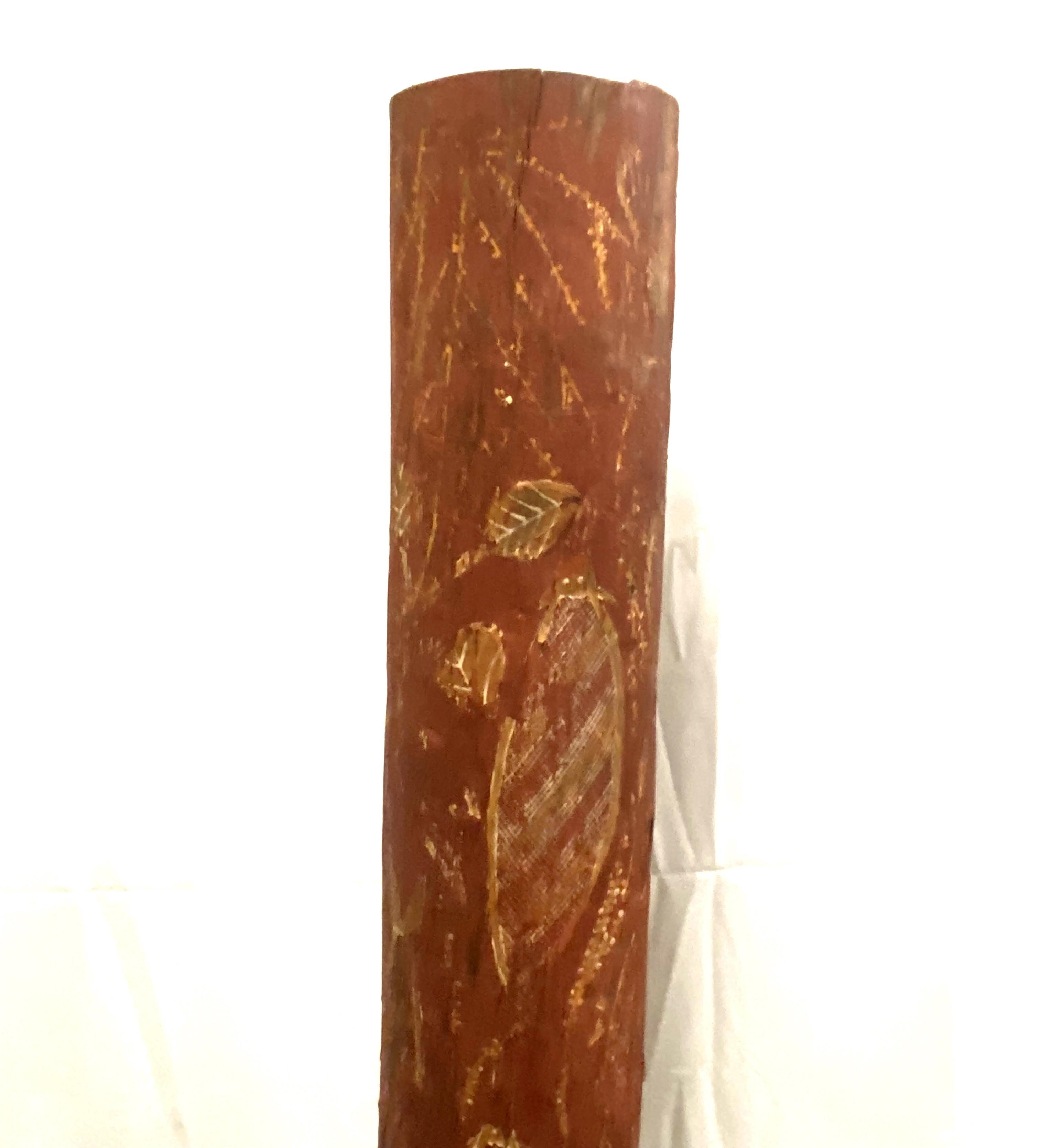 Australian School, 20th Century | An Aboriginal hollow log bone coffin ...