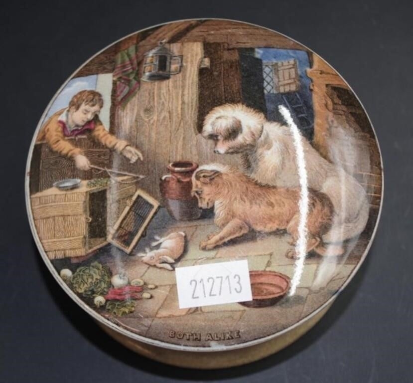 Invisible Flock | Victorian Pratt ware lidded paste bowl (1935) | MutualArt