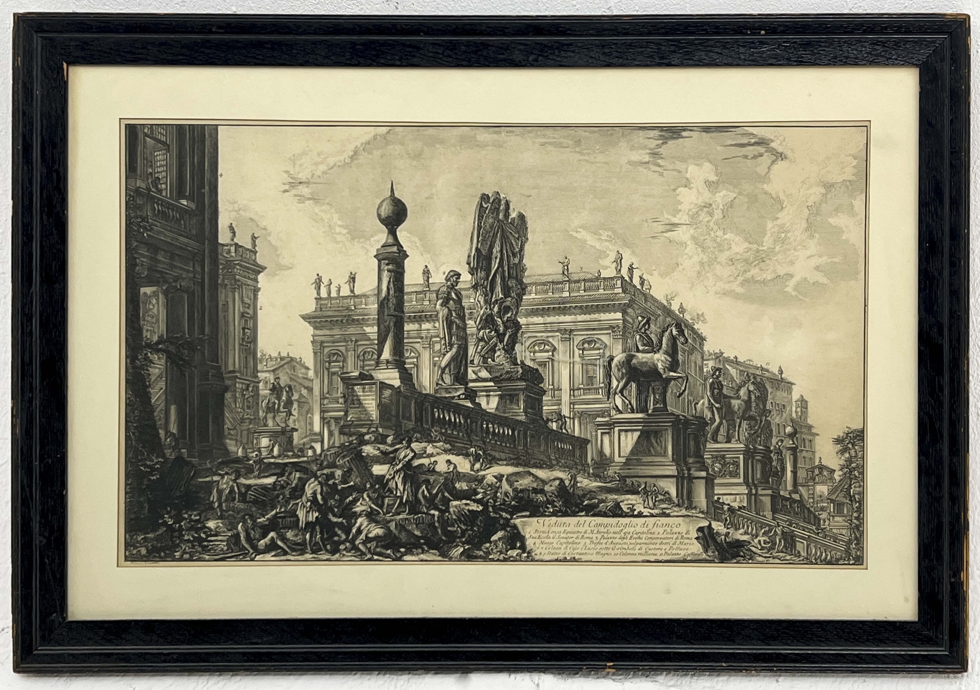 Giovanni Battista Piranesi | Veduta del Campidoglio di Fianco (1775 ...