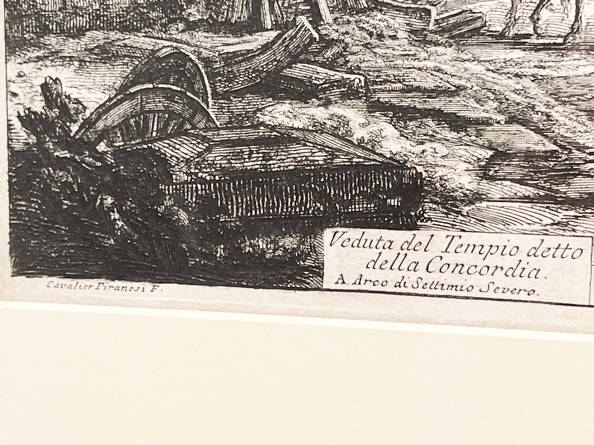 Giovanni Battista Piranesi | Veduta del Tempio detto della Concordia ...