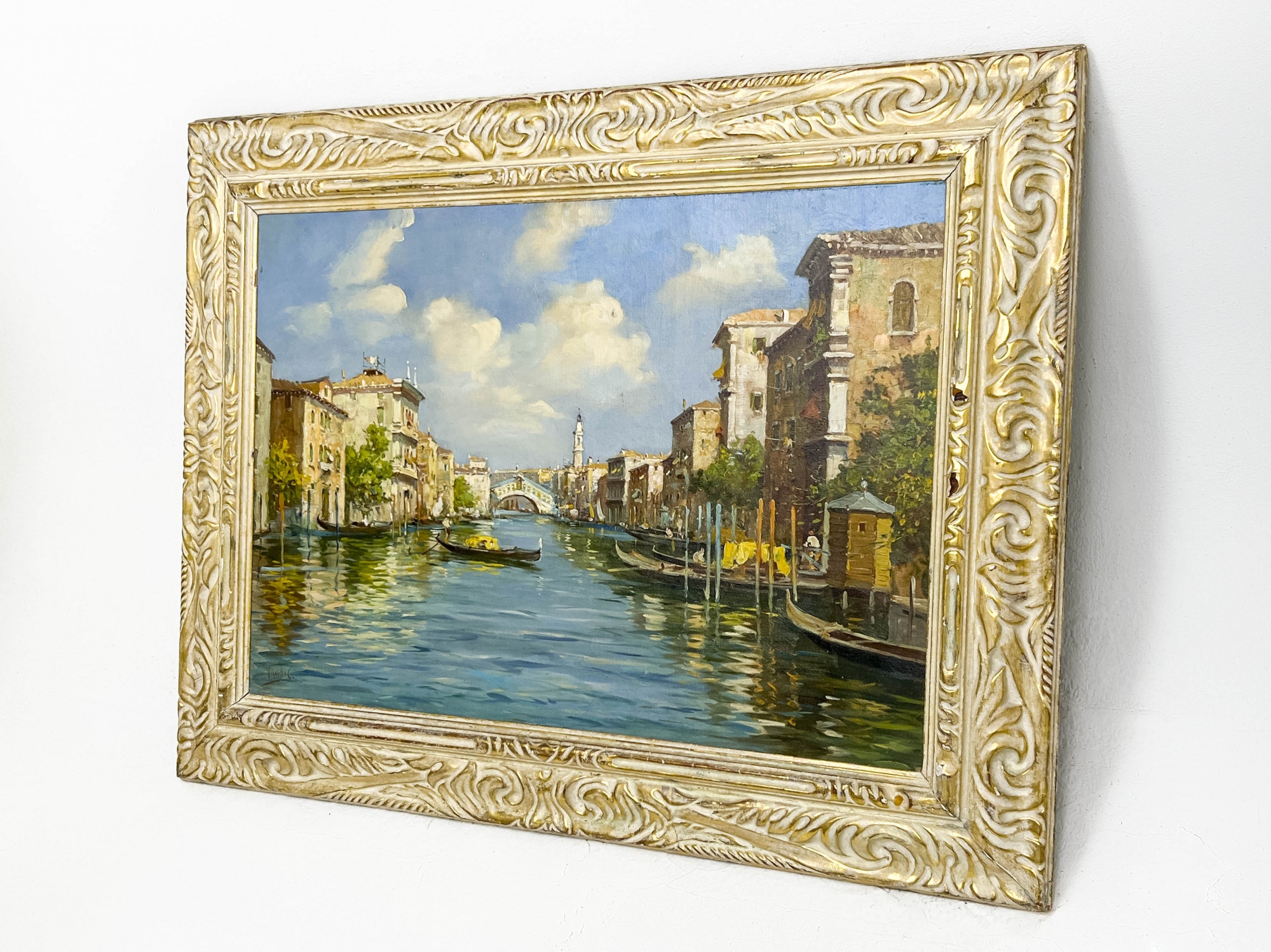 Cesare Vianello | Venice, a View of the Canal | MutualArt