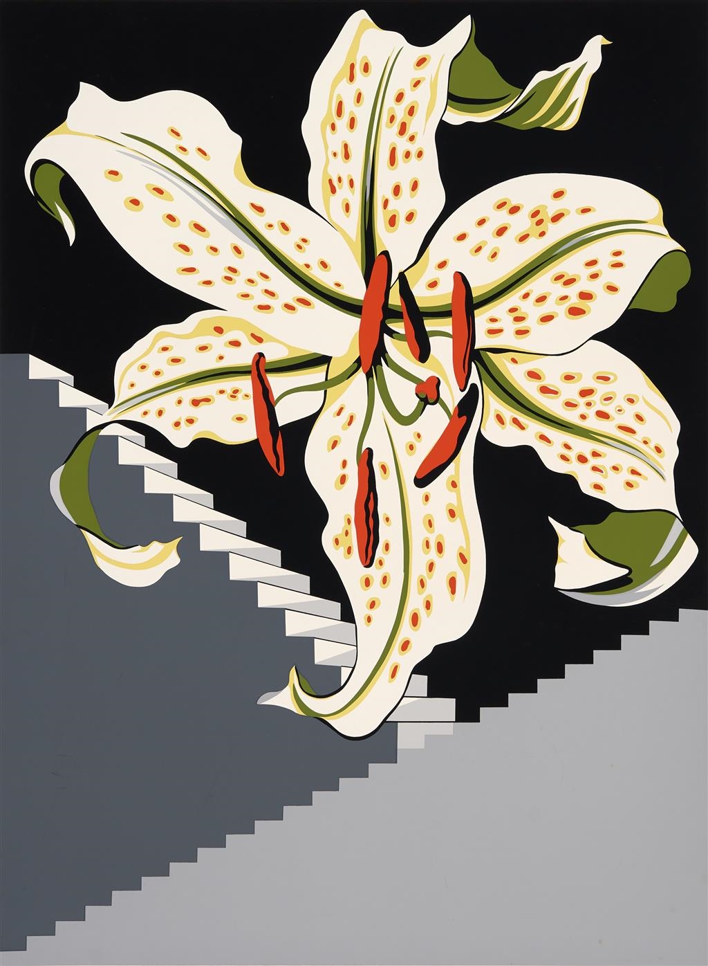 Lowell Nesbitt | Lily with Stairs (1968) | MutualArt