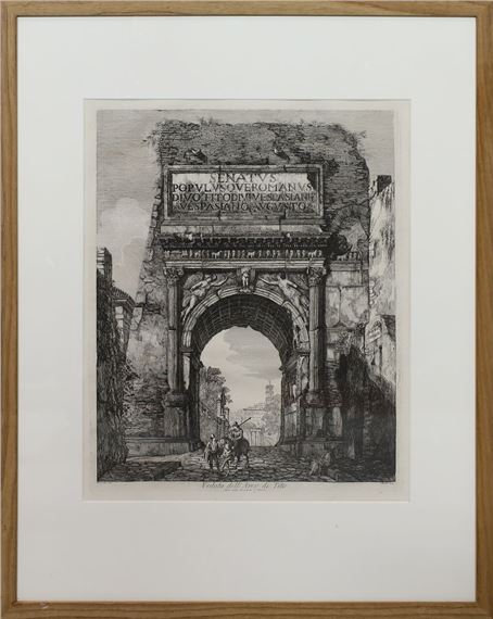 Luigi Rossini | Veduta dell'Arco di Tito (1819) | MutualArt