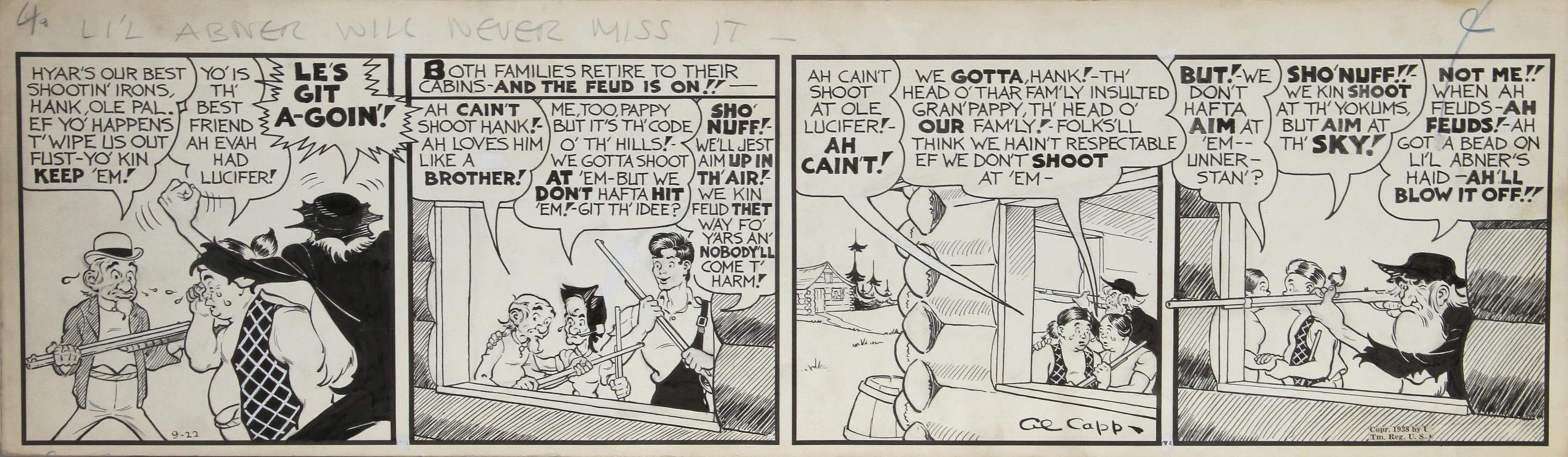 Al Capp | Lil Abner Will Never Miss It (Circa 1940) | MutualArt