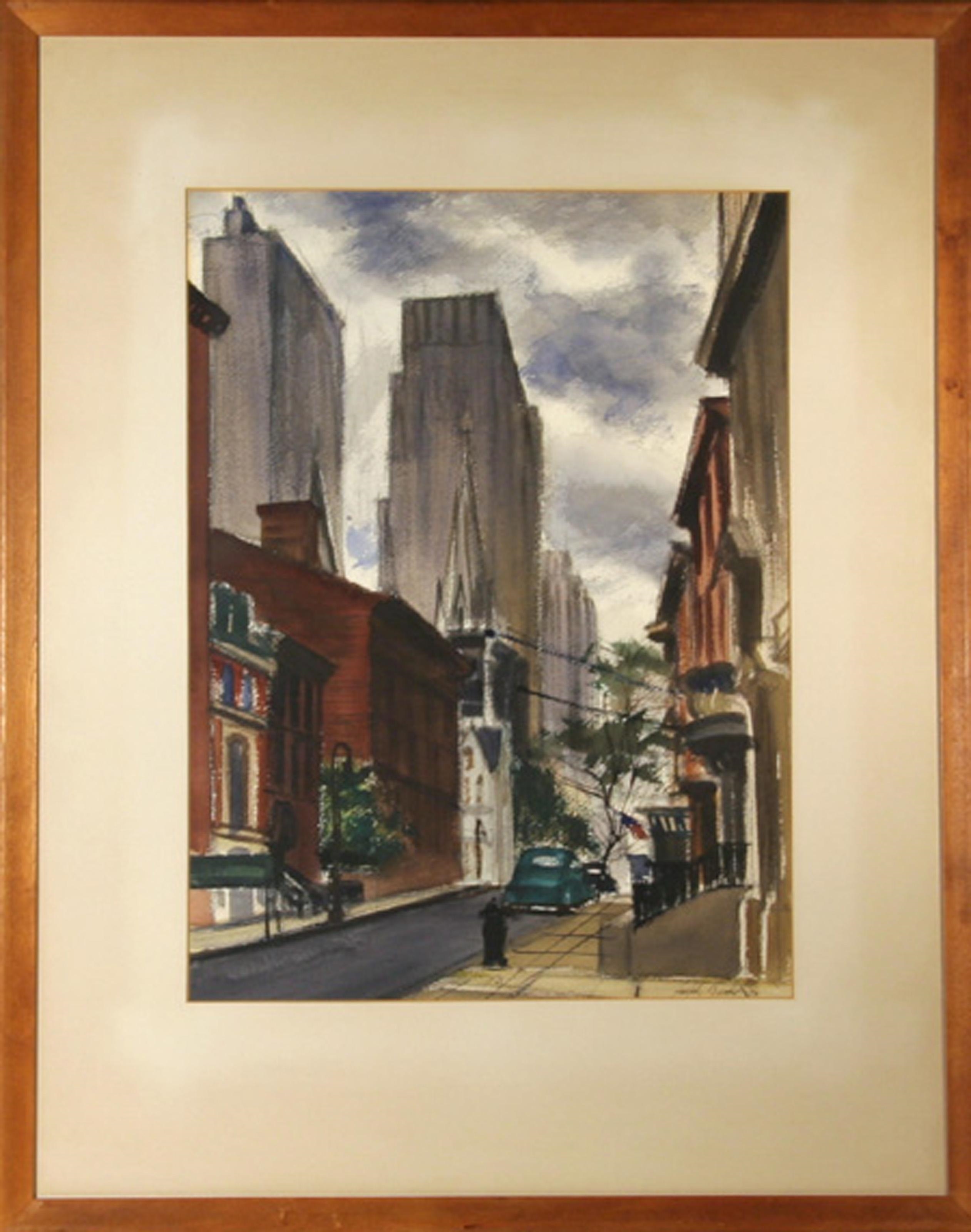 Joseph Barber | New York City Street (1946) | MutualArt