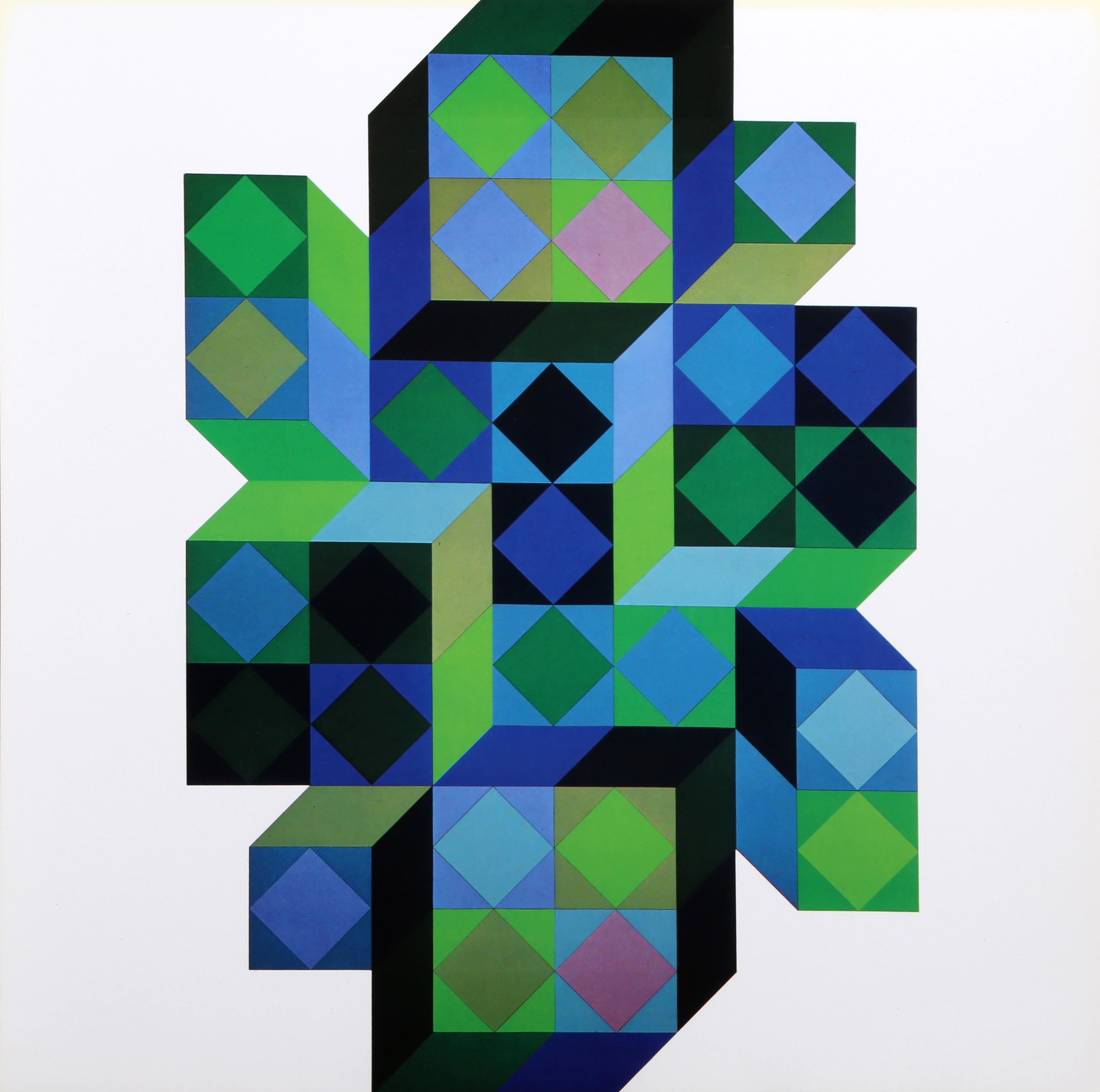 Victor Vasarely | Homage Of The Hexagon (1971) | MutualArt