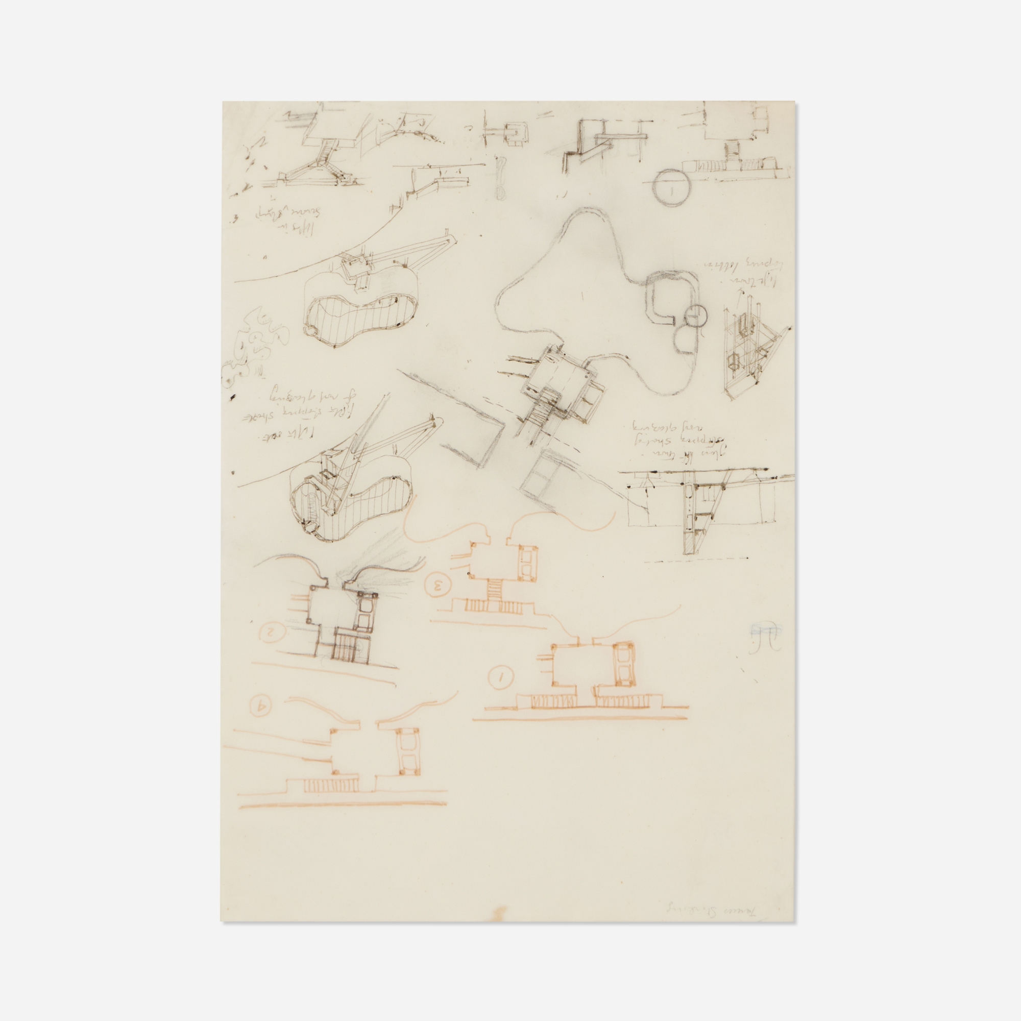 James Stirling | Drawing for the Olivetti Corporation Buildings in ...