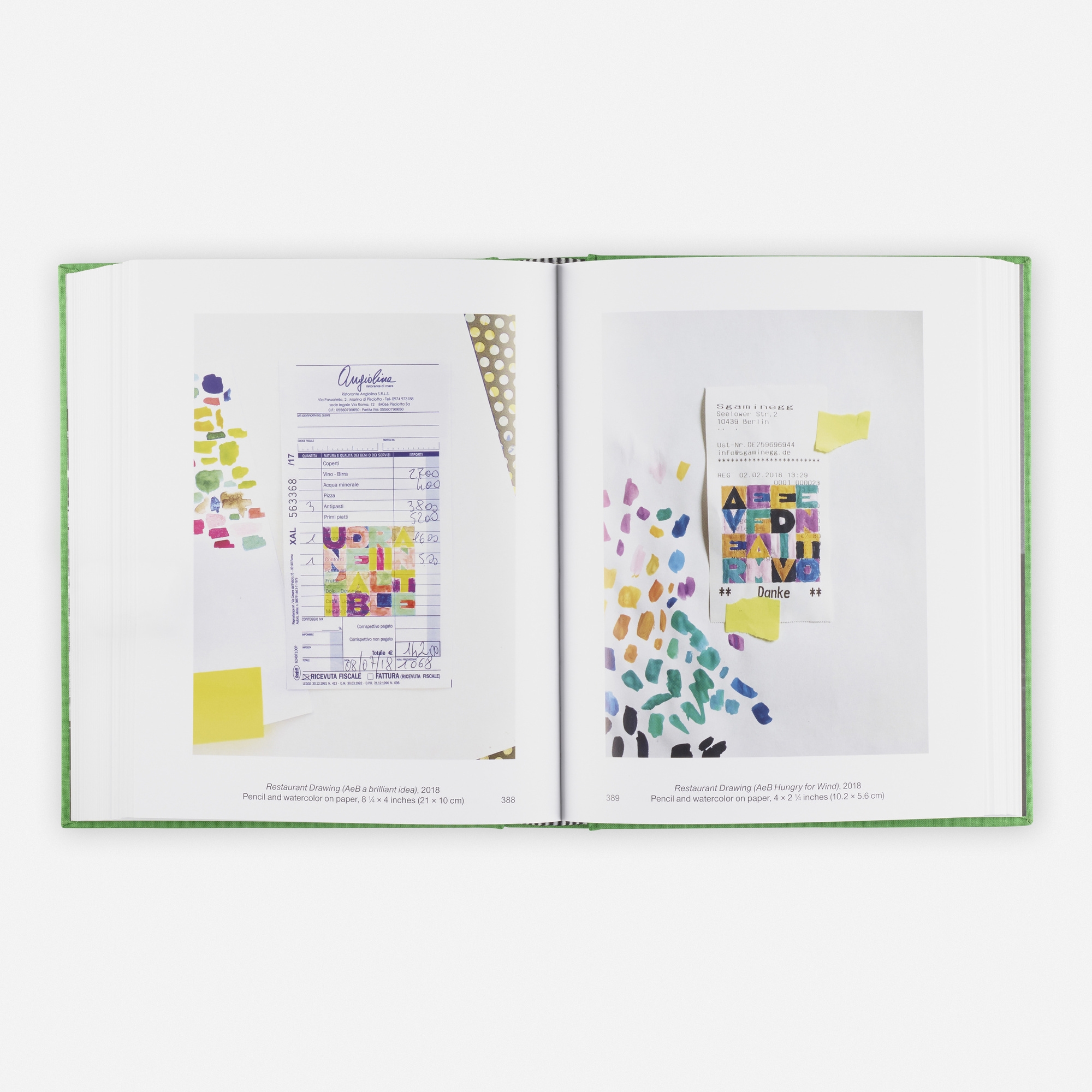 Jonathan Monk | Restaurant Drawings with one original receipt drawing ...